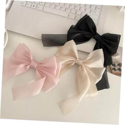 Red bow tie hairpin female Headband hair accessories clip