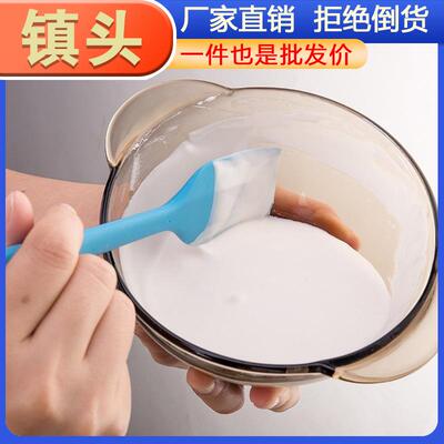 One-piece silicone spatula, integrated cake cream spreader,