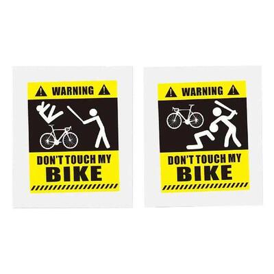 Bike Sticker, Dont Touch My Bike Decorative Removable Bike
