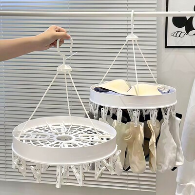 Multifunctional Balcony Drying Rack, Home Clothes Hanger wit