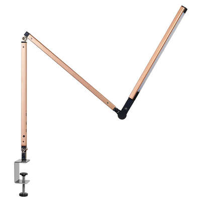 K8工作夹子台灯长臂绘图灯折叠护眼美式led书桌办公室书房110-220