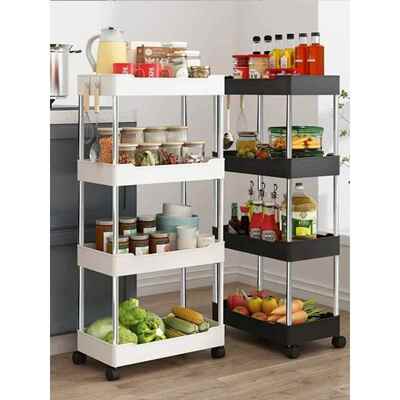 Multi layer wheeled storage rack house 家用多层带轮储物架