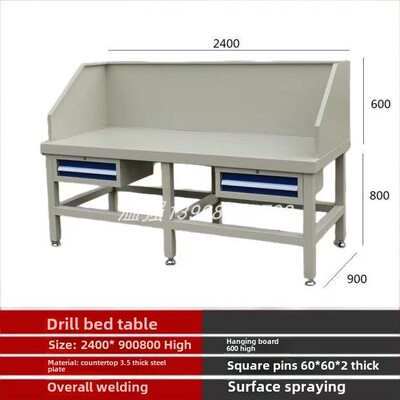 温强铁屑蓄水钻床桌挡铁末子钻床台铁削下卸钻床台钻床工作台