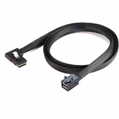 尘土MiniSASSFF-8087左弯toSFF-8643高速12G服务器机内连接线SFF-