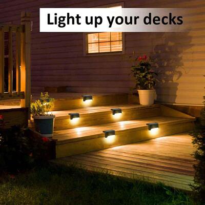 4/8/12/16pcs Solar LED Lights Outdoor Garden Light Deck Lam1