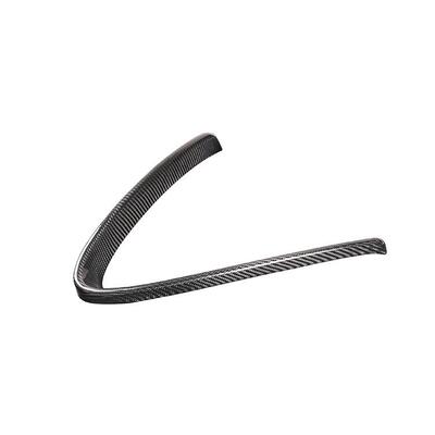 适用于阿尔法Giulia真碳纤维中网V型框装饰贴外饰改装汽车用品