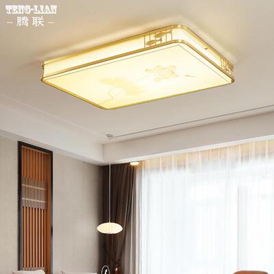 中式卧室大气吸顶全客铜厅灯餐厅简约吸顶灯年年6990有鱼家用吸顶