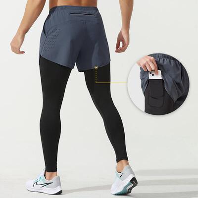 Moisture Wicking Mens Clothing 2 1 Training Shorts Secure