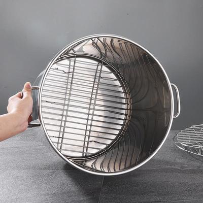 不锈钢汤锅锅底圆形糊锅卤肉蒸架