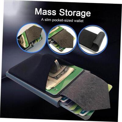 Rfid Smart Wallet Card Holder Metal Thin Slim Men Women Wal1