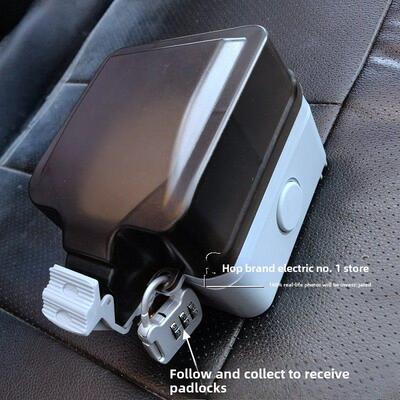 龙榜32A插头户外防水大功率三孔3新能源汽车充电桩插座带锁带开关