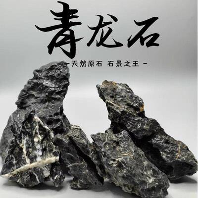 鱼缸造景青龙石松皮石溪流石天然水草缸南美缸加上生态缸装饰造景
