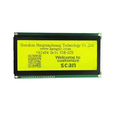 LCD19264液晶屏空压机液晶显示屏中文字库ST7920控制器并口黄绿屏