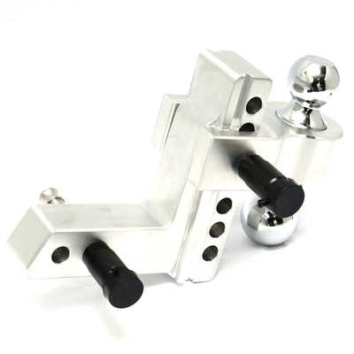 厂家供应拉力强可调节铝合金拖车臂2-6inch配插销双头拉车臂现货