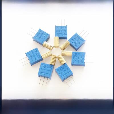 金属长柄3296W精密多圈电位器1K/2K/5K/10K直接插头手动调节微可