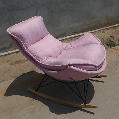 摇摇椅懒人7463龙椅午休沙发椅阳台休闲人沙发红家用懒虾网人蜗单