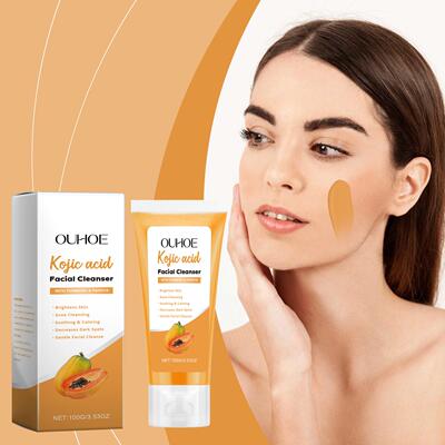 OUHOE Papaya Cleansing Milk - Gently cleanses facial pores,