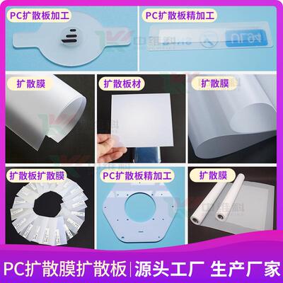 PC扩散膜反射膜PC扩散板精加工照明电子显示光学UGR防眩光扩散膜