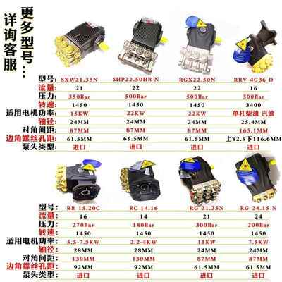 大利口超高压意AR清机泵头进1洗总成刷车工业水泵RGX22.50N500公