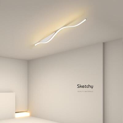 极简阳台灯现461代简约l灯e吸顶走灯卧室创d意客厅过道灯廊玄关灯