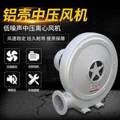 铝壳中压风机220V直销通风机鼓风机东欢东协电机静音排风