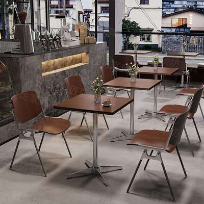 咖木啡店桌椅KSHD-51海洋板桌甜品方糖水韩式餐厅商用子餐桌复古