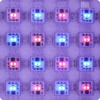 LED网格屏H2020双灯P62.5柔性透明天花像素广告显示屏厂家