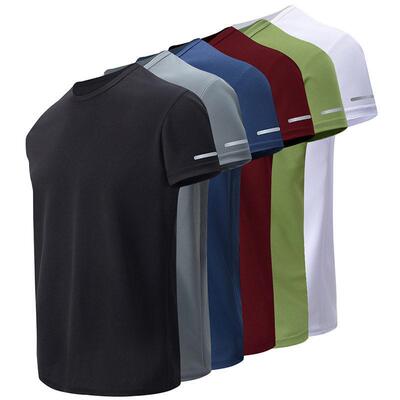 3pcs Men's Quick-Dry Athletic T-Shirts - Summer Gym &