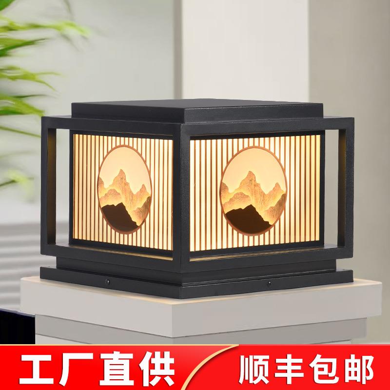 太阳能柱头灯柱子灯户外防水别墅庭院门柱灯家用大门围墙灯墙头灯