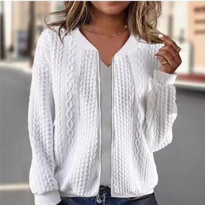 Zip Up Sweatshirts Women Casual Outfits Cardigan Outerwear