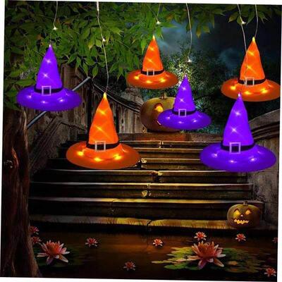 Halloween LED Luminous Witch Hat Glowing Witches Hat Headdre