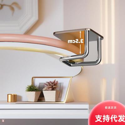 Bathroom Storage Shelf for Washbasin, Wall-Mounted Hook Rack