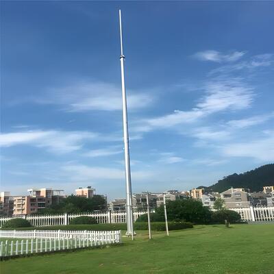 热镀锌单管防雷避雷针9-20米接闪杆塔角钢塔支持设计