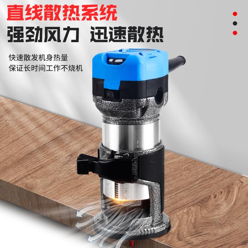 多能电动塑木工修恒功多档边槽机铝板开机神功器万用宝大锣机雕刻