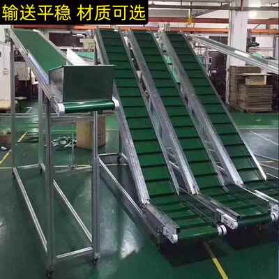 波状边坡输送机机带刮板挡条传送z型提爬升机裙大MLQ倾角皮带机
