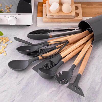Silicone Cooking Utensils Set Spatula Shovel spoon Tools 铲