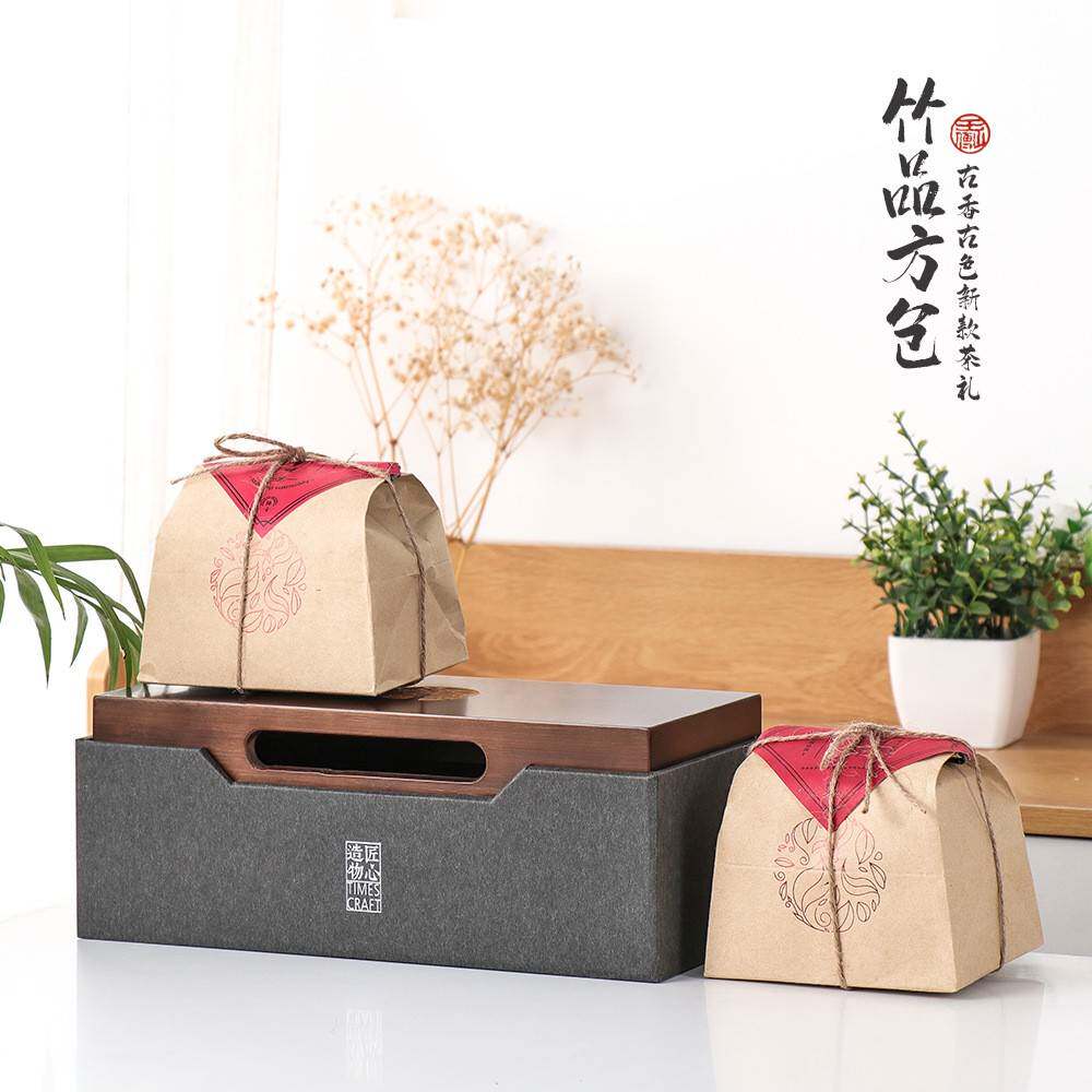 竹制茶叶包装盒春茶绿茶龙井茶半斤一斤装红茶礼盒空盒雕刻工艺