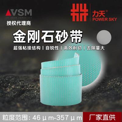 VSM钢制扬克缸喷涂碳化钨表面专用电镀金刚石砂带加工砂套定