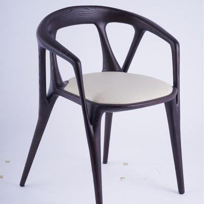 简约北欧实木白蜡木酒店靠背椅子餐椅家用书桌日系Savanna椅洽谈