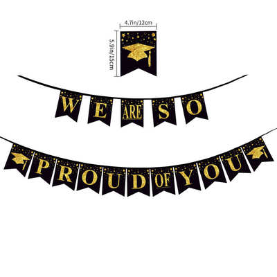 Graduation Season Theme Party Decor Congrats Grad Banner Bal
