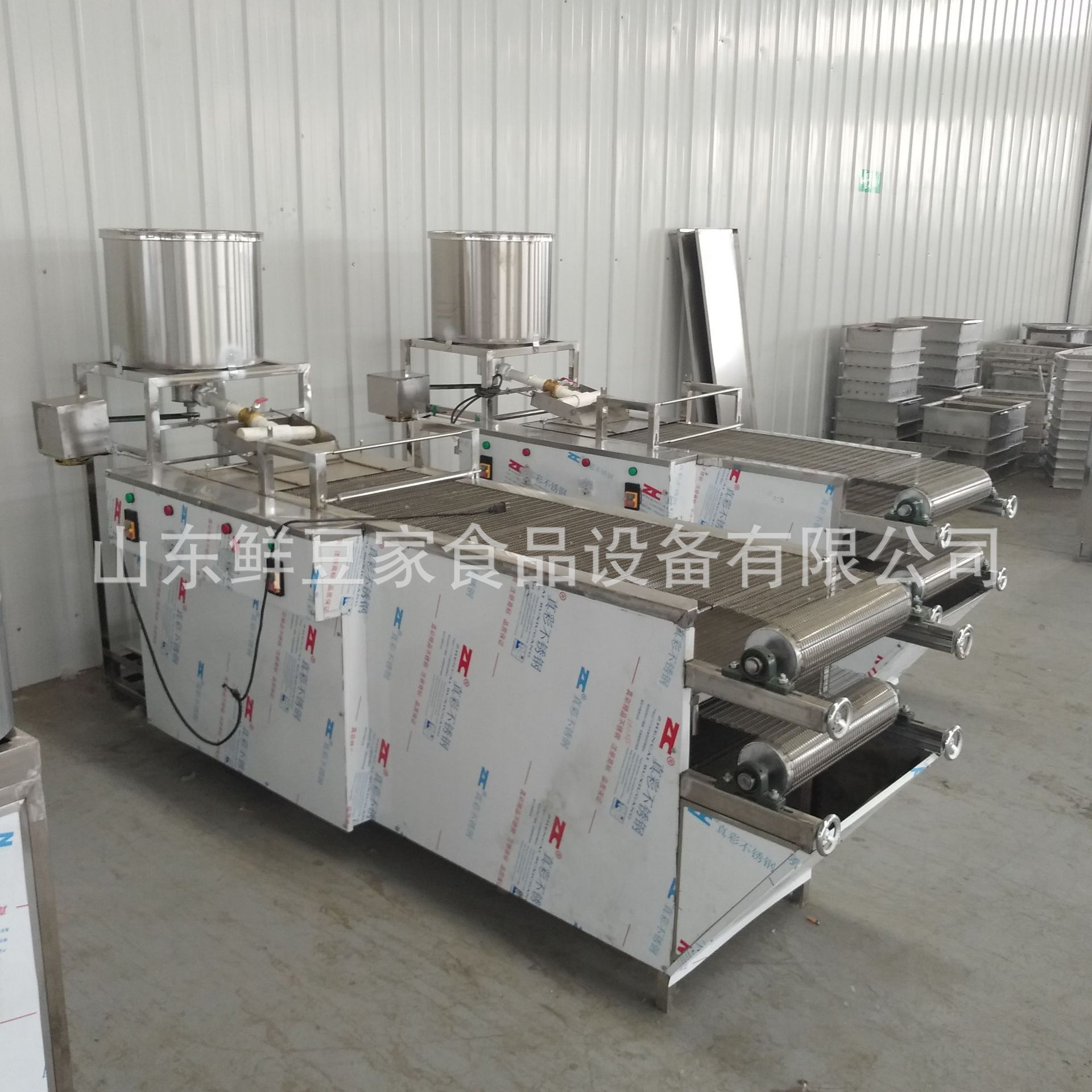 山东滨州全自动商用豆腐皮机仿手工豆腐皮机新款豆腐皮机