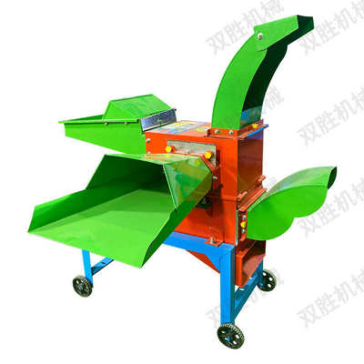 680型多功能铡草粉碎机切草机 玉米秸秆铡草机饲料粉碎机家用220V