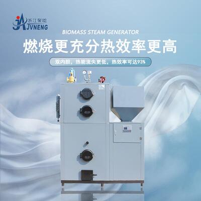 聚能500公斤产保LHW0.5-0汽生物质环颗蒸汽发生器纺粒印织染馒头