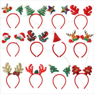 Christmas headband Elk antlers five star children