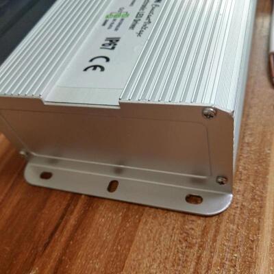 现货12V200W银白色铝壳LED恒压防水电源 IP67户外驱动恒压电源