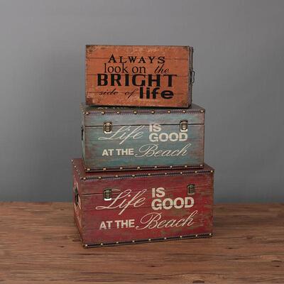 复古怀旧2937整长形木箱子摄理方储物箱收纳盒橱窗陈列影道具木质