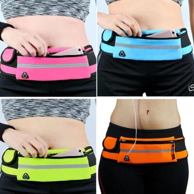 Sports Waist Pack Women Men Running Belt Waist Bag Waterproo