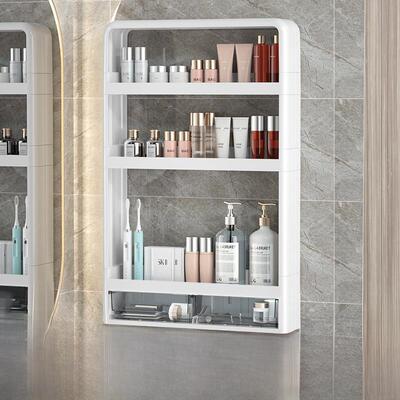 bathroom shelf toilet storage rack no punching shower racks