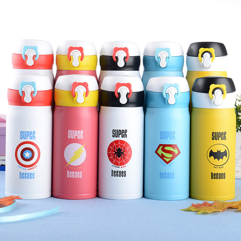 Buy Cartoon Creative Vacuum Insulation cup cute student cup stainless ...