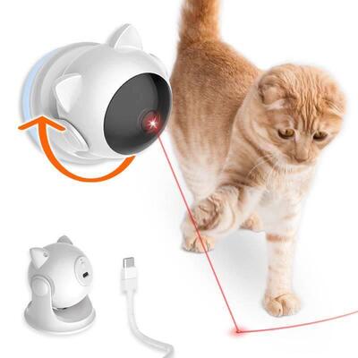 Automatic Cat Toys Interactive Smart Teasing Pet LED Laser F